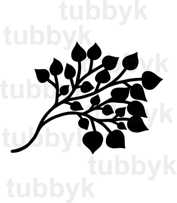 Rama SVG Hojas SVG SVG Archivo Silueta Cricut Naturaleza - Etsy España