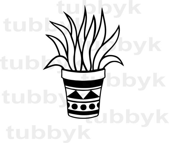 Pot Plant SVG Plant SVG SVG File Cactus Svg Pot Svg Svg | Etsy