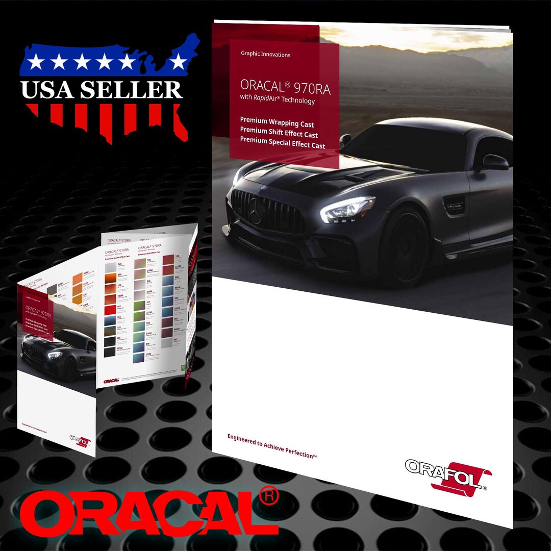 Oracal Orafol 970RA Rapidair Booklet Swatch Book Color Chart Guide ...