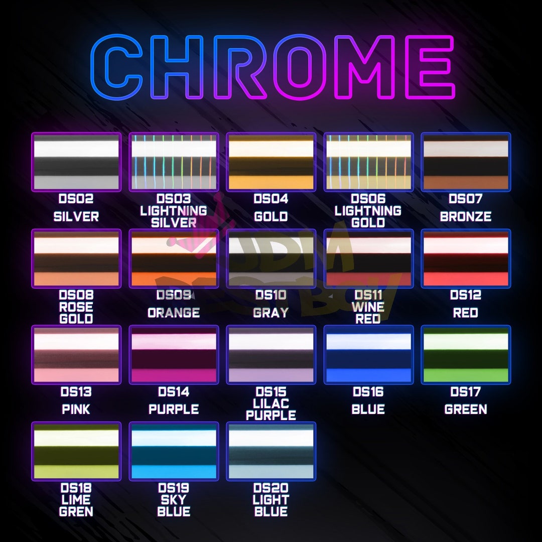 ESSMO™ Chrome Foil Heat Transfer Vinyl HTV Easy to Weed Sheet Foil T ...