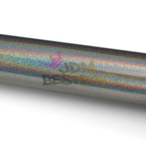 Psychedelic Gray Gloss Metallic Glossy Rainbow Holographic Vinyl Wrap ...