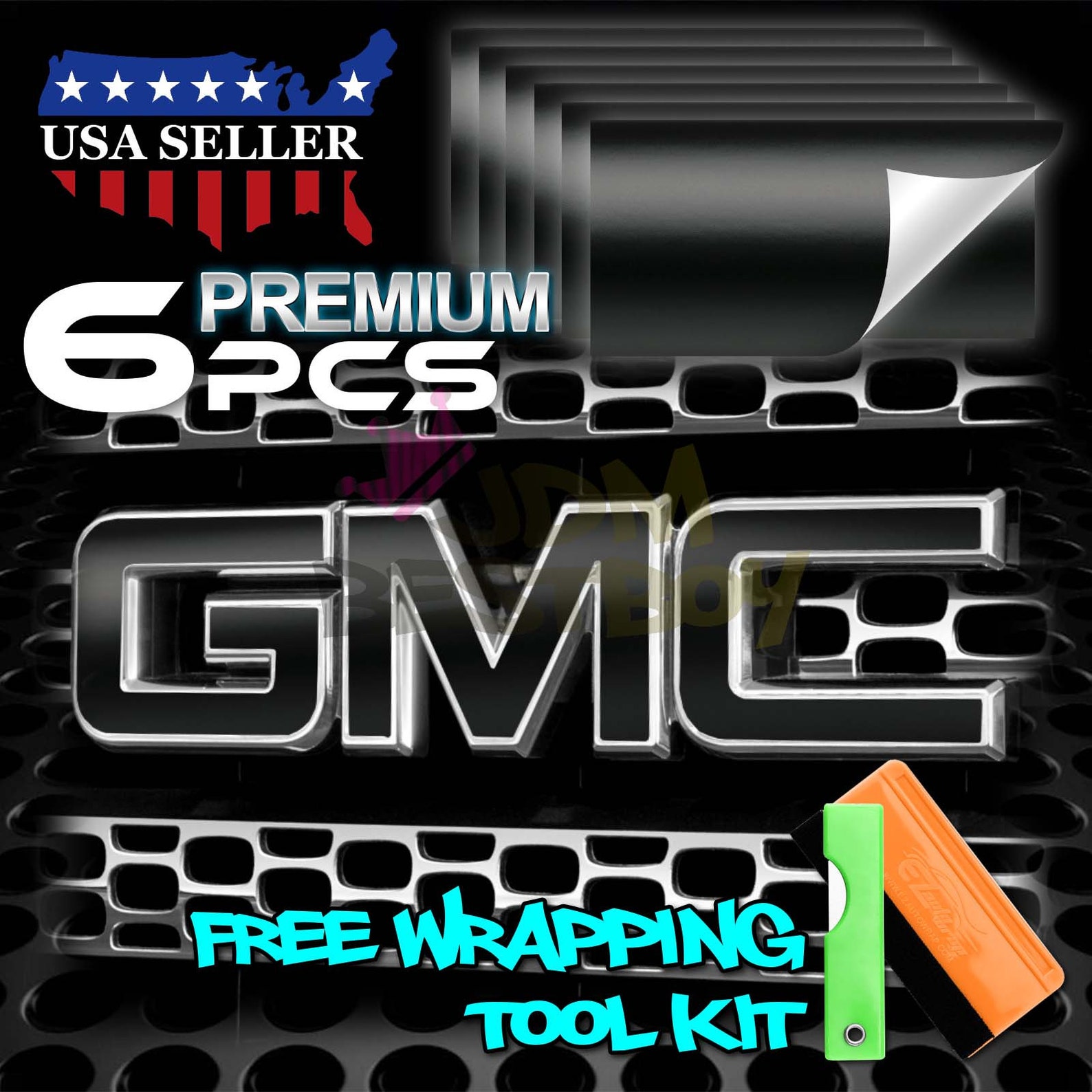 Matte GMC Emblem Overlay Vinyl Wrap Decal Overlay Car Vehicle | Etsy