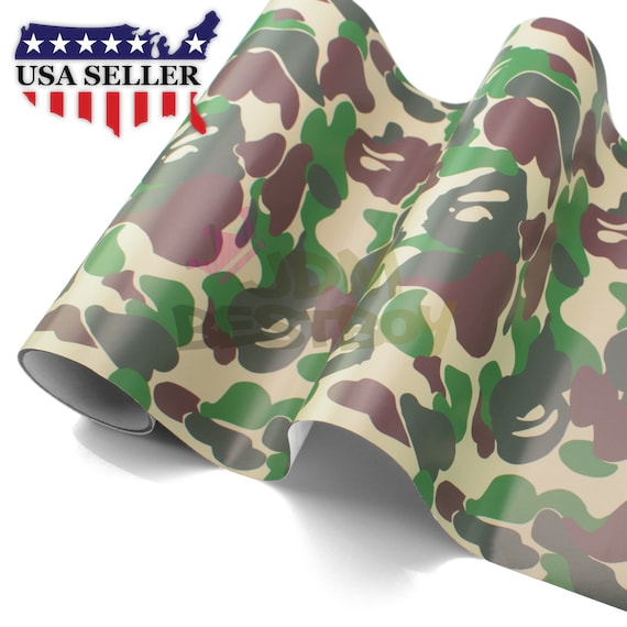Green Ape Camouflage Camo Car Vinyl Wrap Sticker Decal Air - Etsy