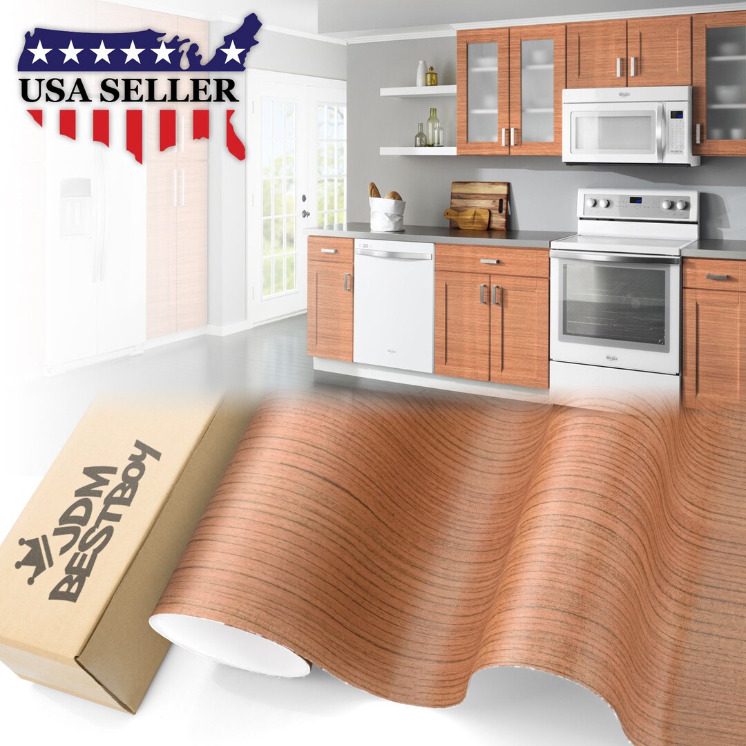 48" Wide #1538 Matte Teak Wood Grain Car Vehicle Vinyl Wrap Home ...