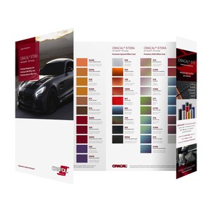Oracal Orafol 970RA Rapidair Booklet Swatch Book Color Chart Guide ...