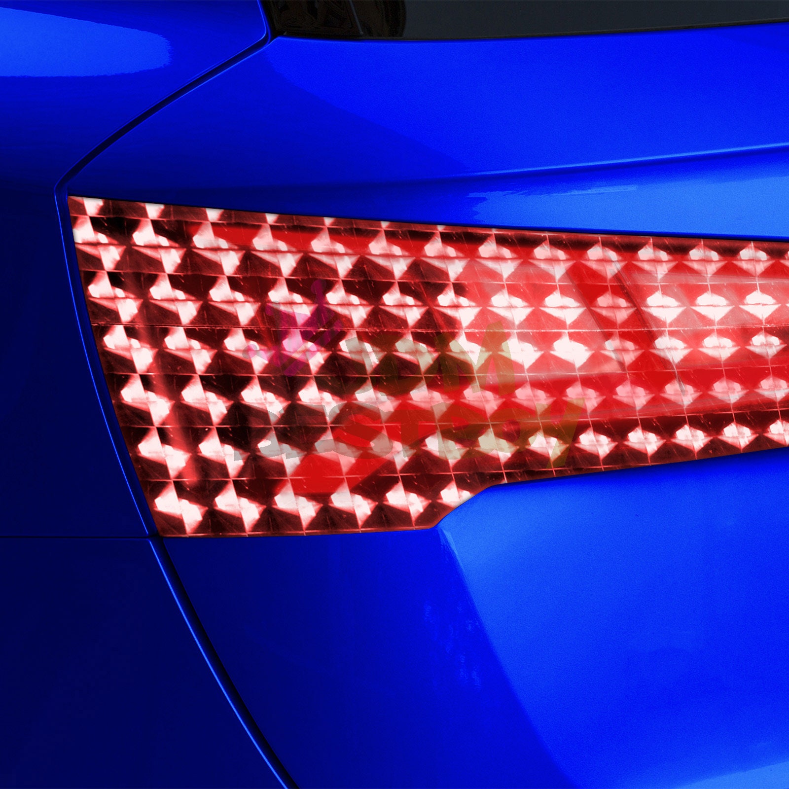 Cateye Style Red Tint Headlight Taillight Fog Light Vinyl Film - Etsy