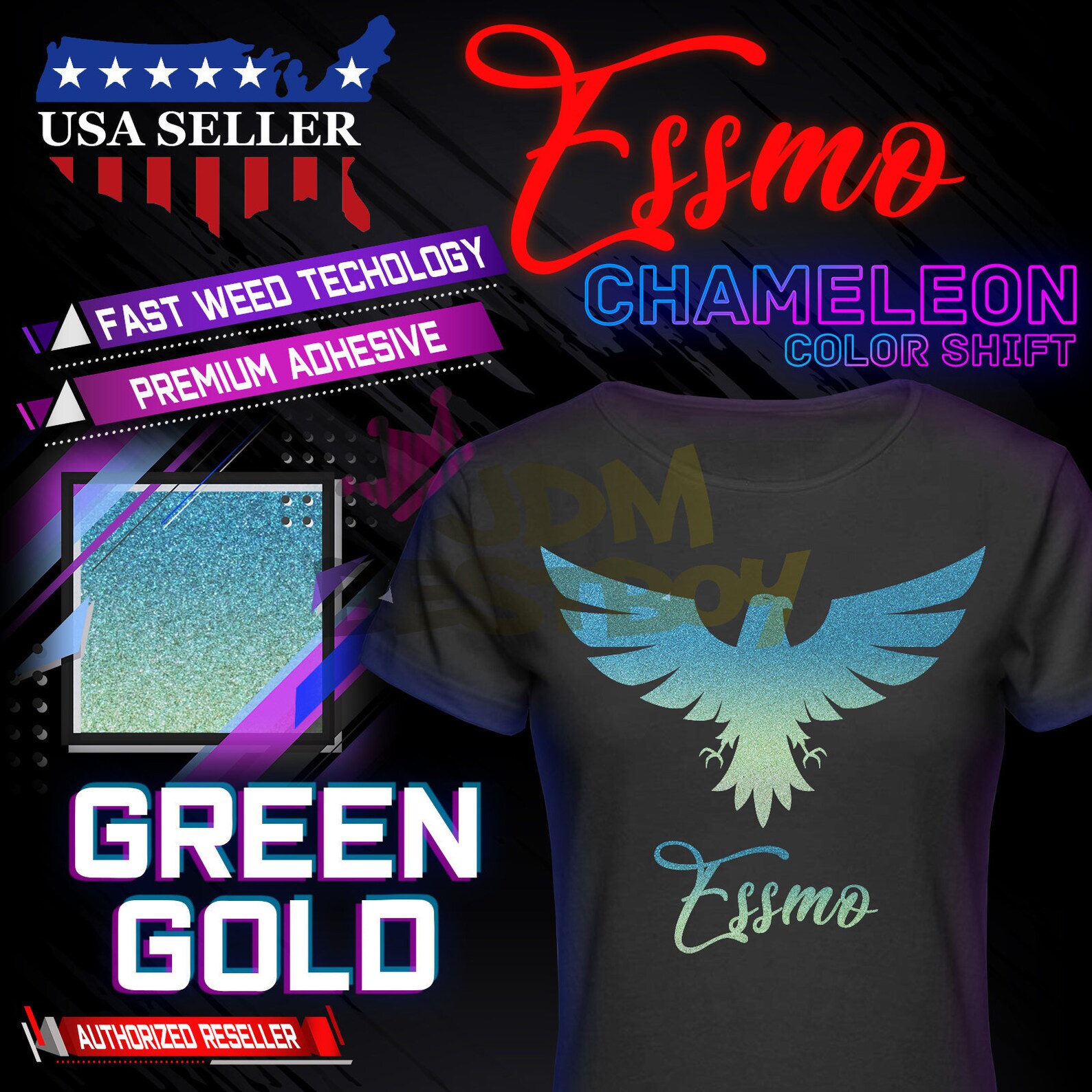 ESSMO™ Green Gold Chameleon Color Change Heat Transfer Vinyl | Etsy