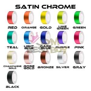 Free Kit Satin Chrome Metallic Matte Racing Stripes Vinyl Wrap Rally ...