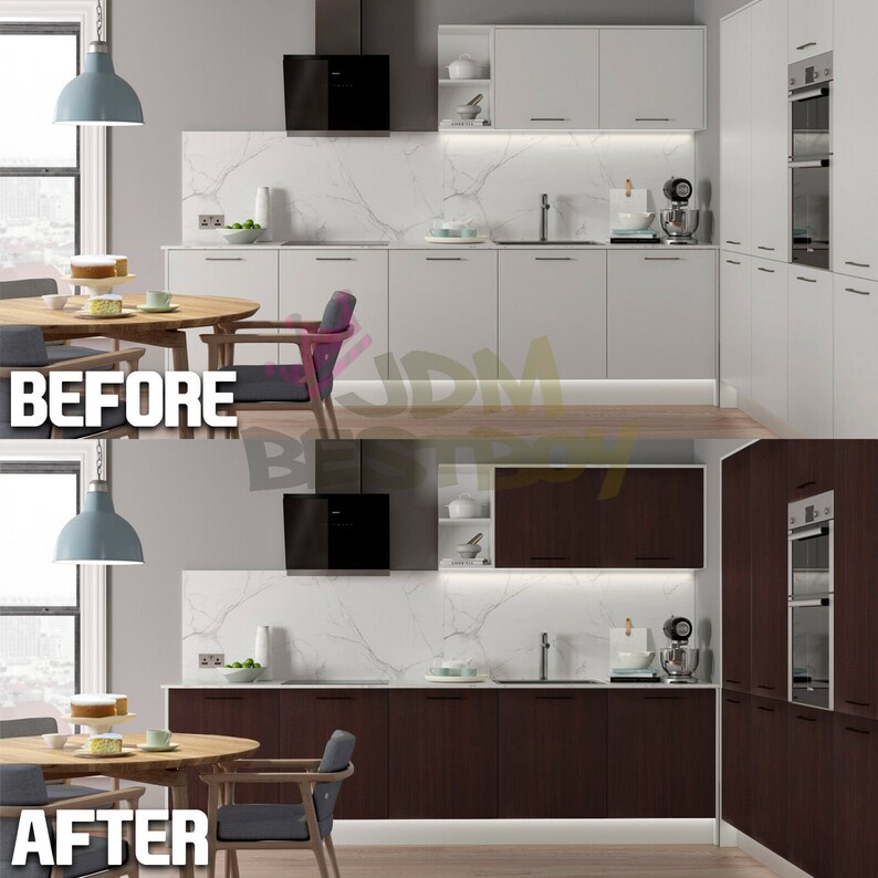 Oak Wood Grain Decal Vinyl Wrap Sticker for Furniture Kitchen | Etsy