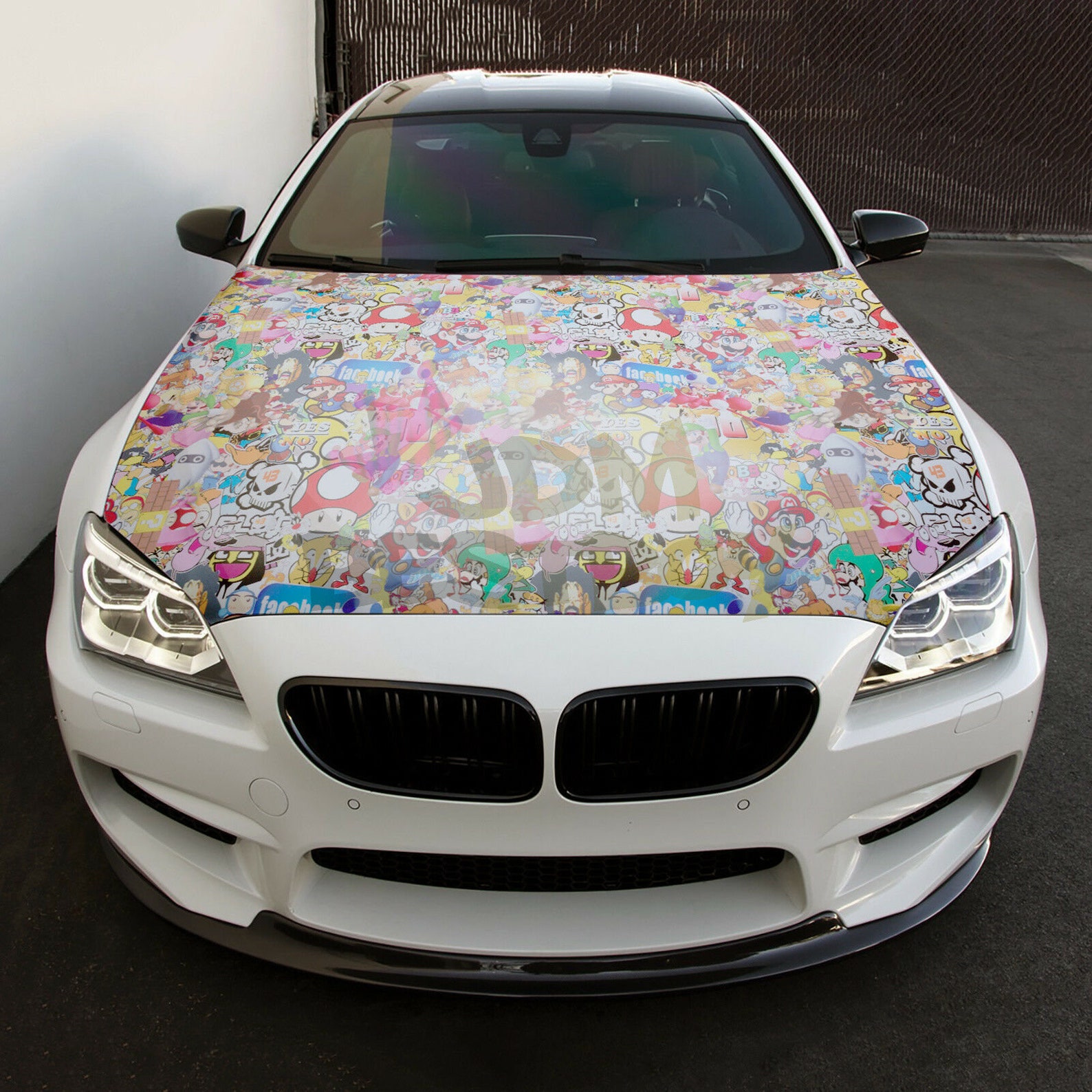 Black White Sticker Bomb Vinyl Wrap Decal Film Graffiti - Etsy