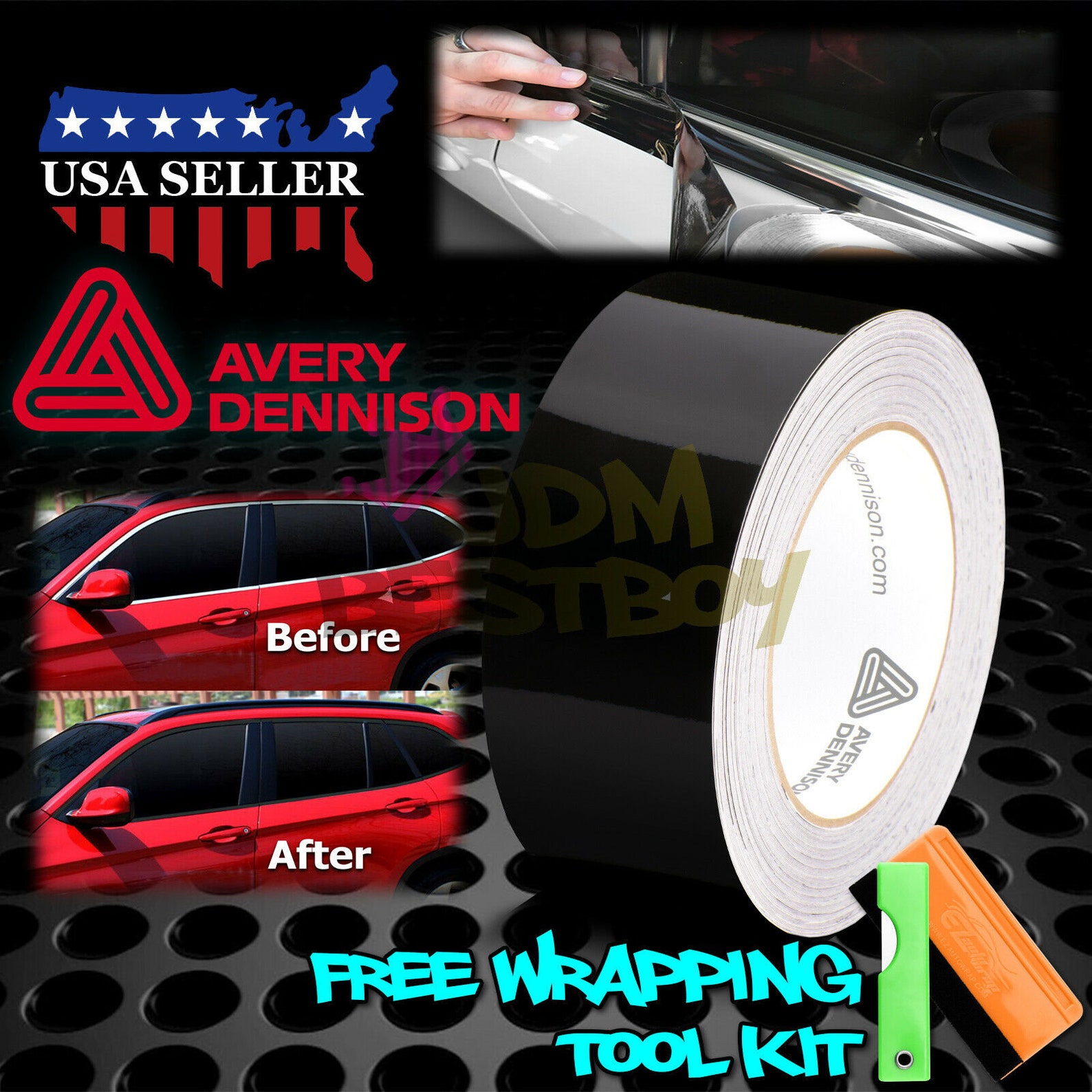 Avery Dennison Gloss / Matte / Satin Black Out Vinyl Wrap | Etsy