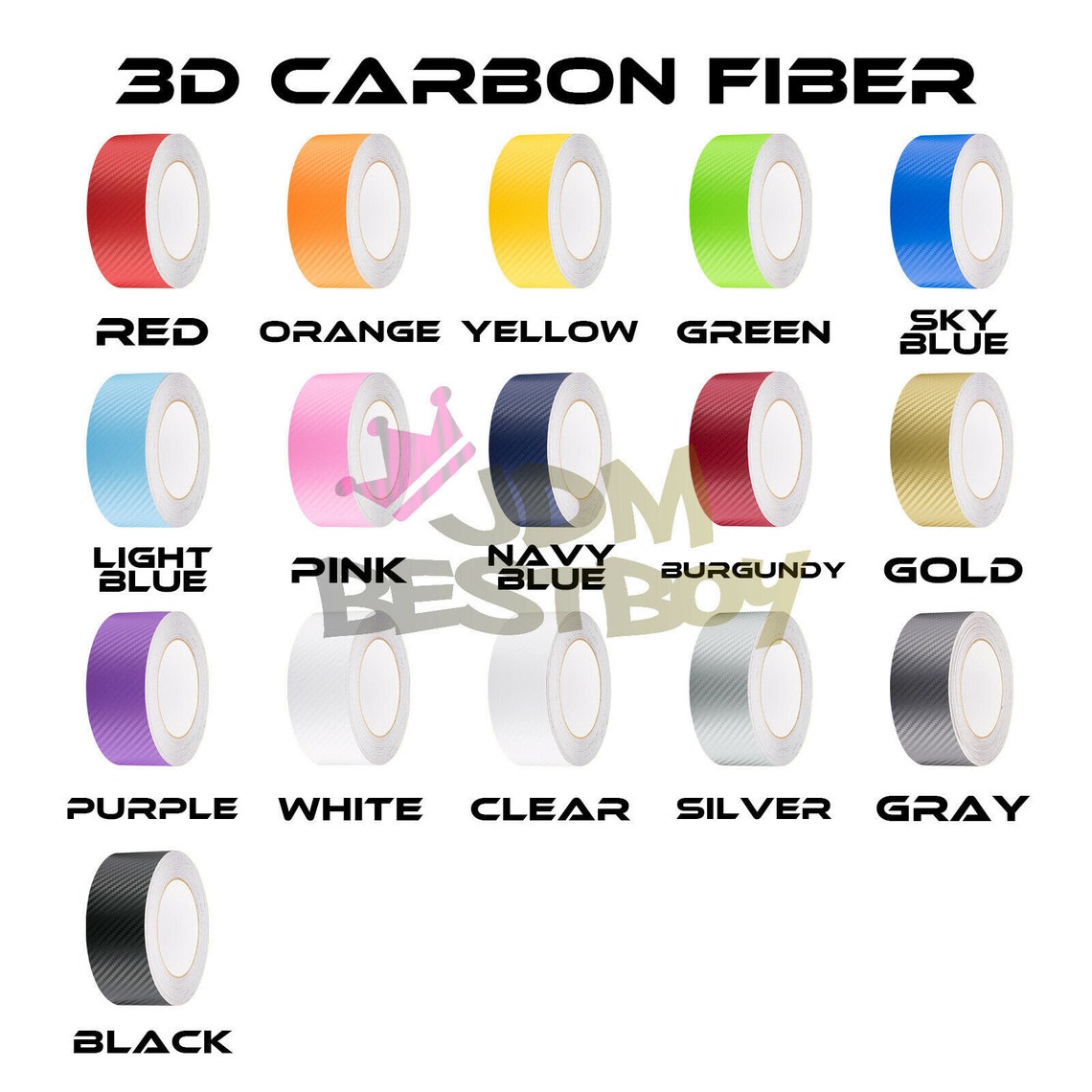 Racing Stripe Vinyl Decal 7D High Gloss Carbon Fiber Vinyl Wrap Sheet ...