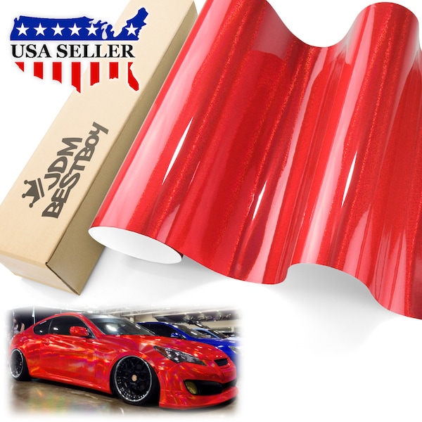 Glitter Red Car Stickers - Etsy