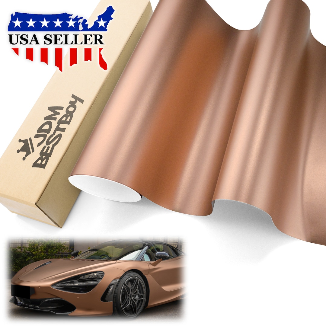 Rose Gold Satin Chrome Matte Metallic Car Vehicle Vinyl Wrap Sticker ...