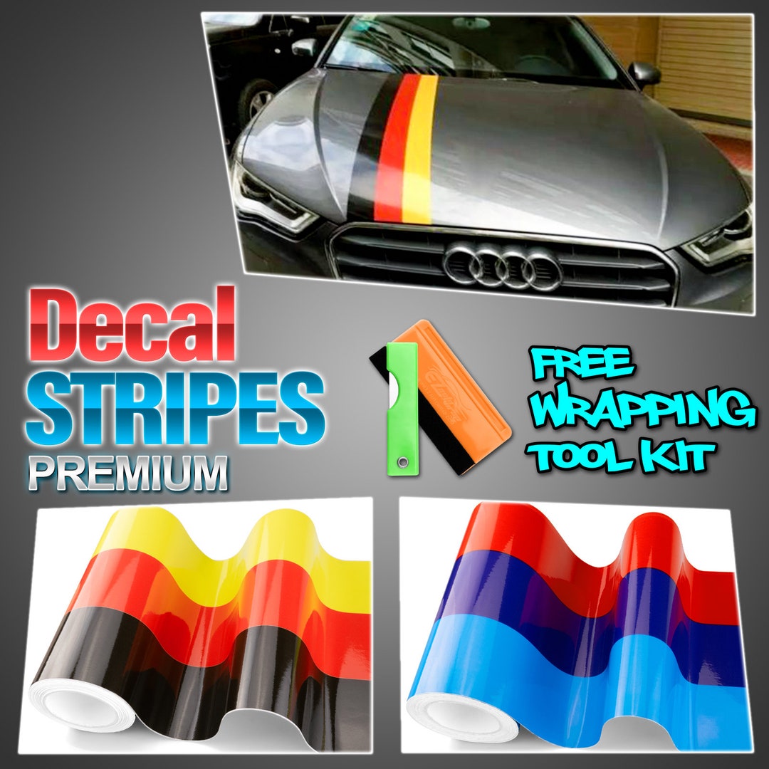 3" 6" 10" Wide M Performance German Flag Racing Stripe Car Vehicle ...