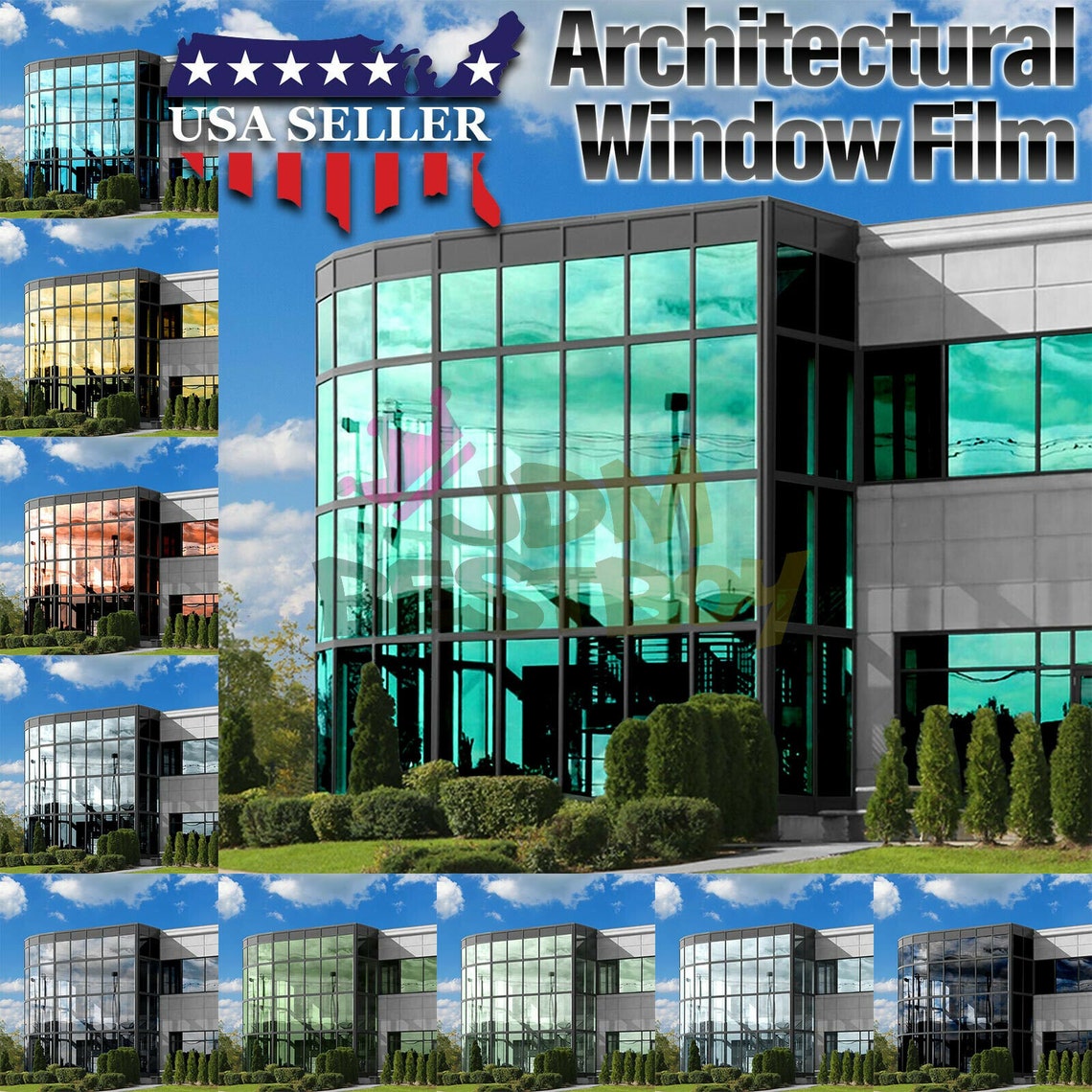 Light Silver Mirror Window Tint One Way Mirror Film UV Heat | Etsy