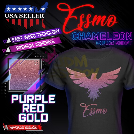 ESSMO™ Purple Red Gold Chameleon Color Change Heat Transfer | Etsy