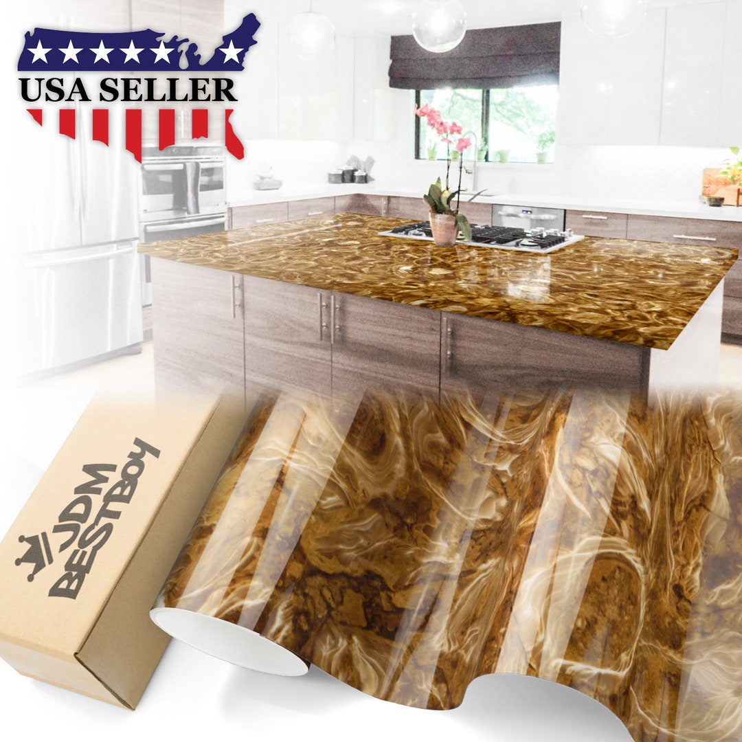 Gloss Marble D06 Granite Look Vinyl Wrap Sticker Decal Car Vehicle ...