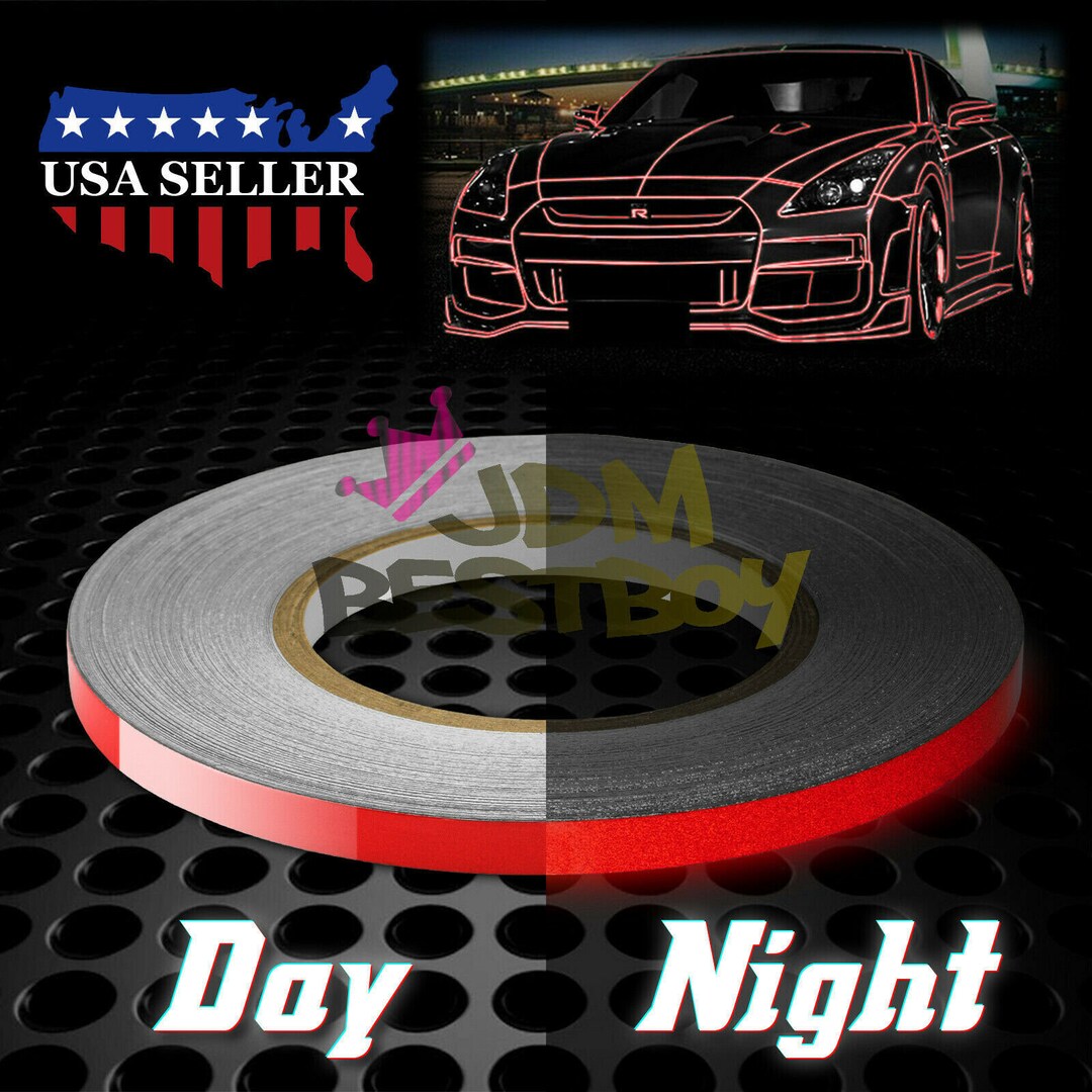 Red Reflective Tape Safety Self Adhesive Striping Sticker Decal 150FT ...