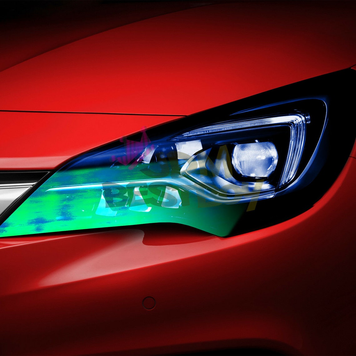 Chameleon Dark Smoke Gloss Color Change Headlight Tint Fog | Etsy