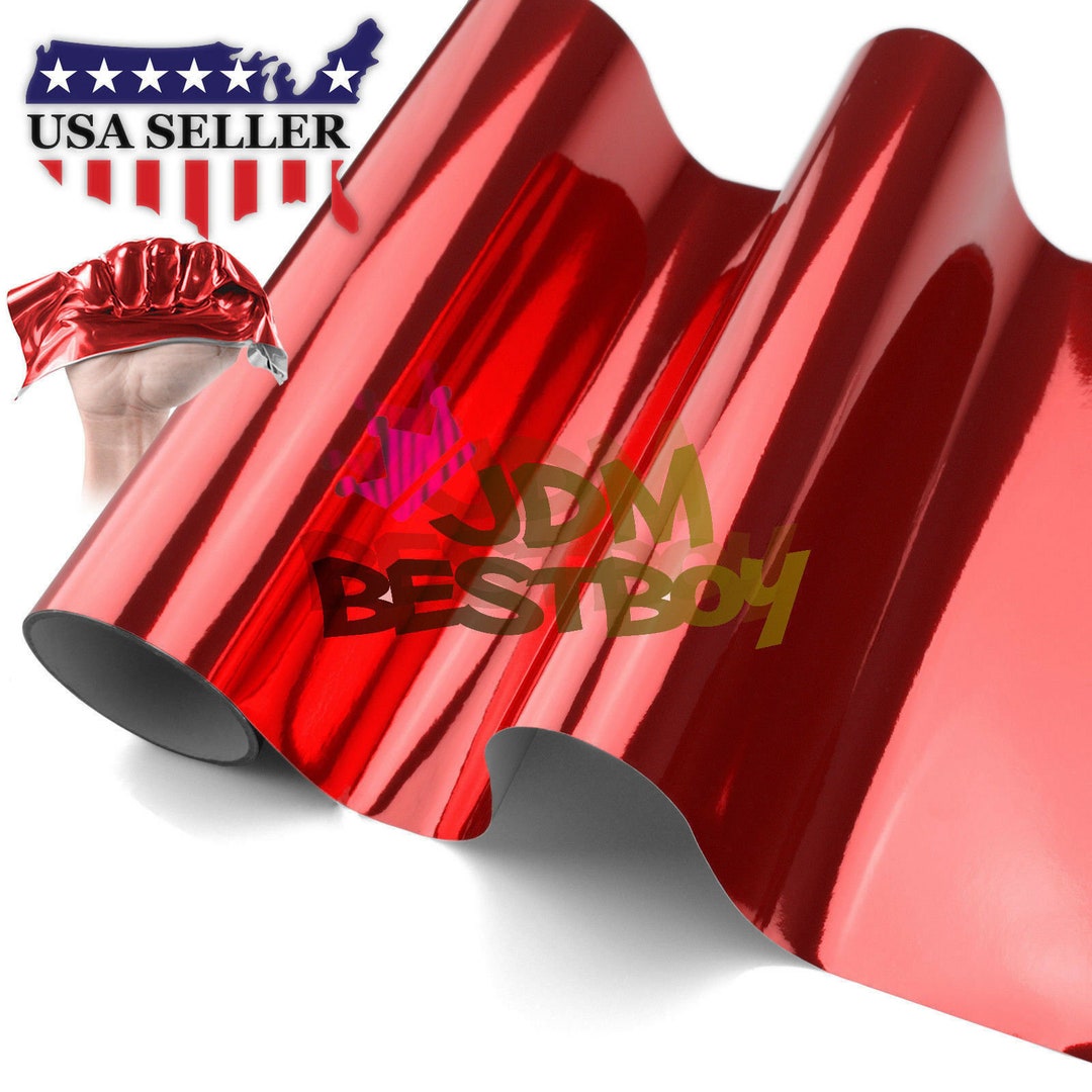 Red Supercast Chrome Car Vinyl Wrap Easy Stretch Sticker Decal - Etsy