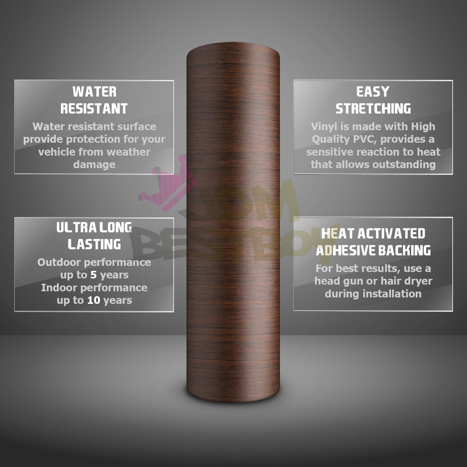 Teak Wood Grain Vinyl Wrap Sticker Car Home Kitchen Decoration - Etsy