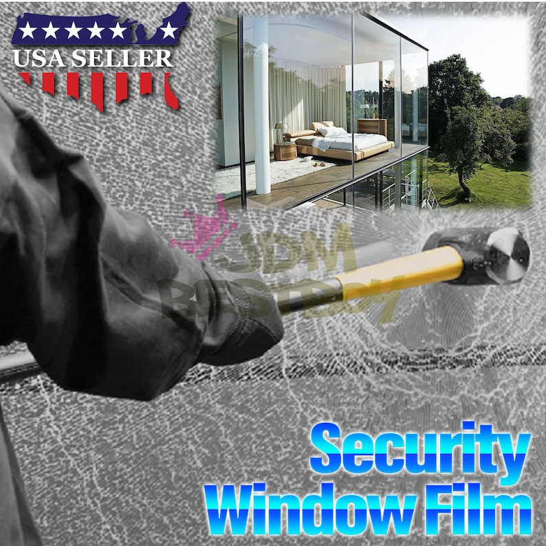 Clear Security Window Film Shatterproof Glass Protection Anti | Etsy