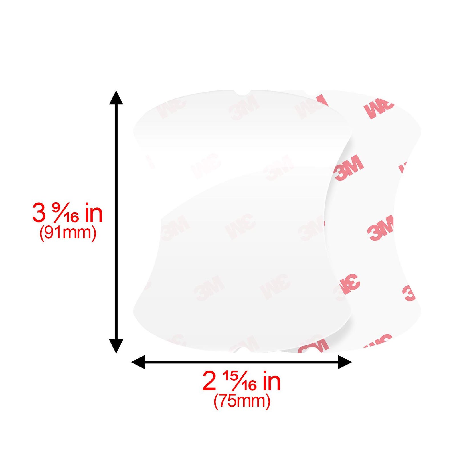 3M Scotchgard Pro Series Door Handle Guard Gloss Clear Door Cup TPU ...