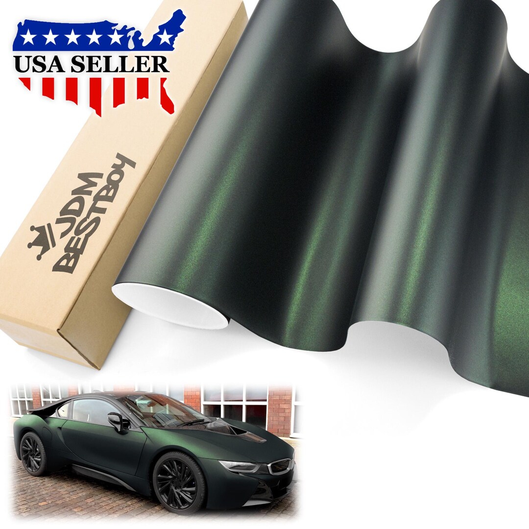 Wizard Green Matte Metallic Car Vehicle Vinyl Wrap Sticker Decal Air ...