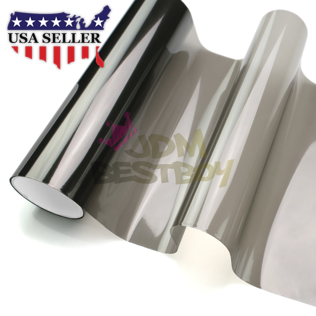 Glossy Gloss Medium Smoke Headlight Tint Fog Light Tail Light Vinyl ...