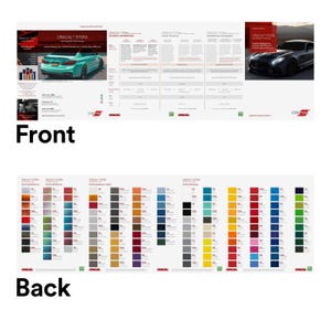 Oracal Orafol 970RA Rapidair Booklet Swatch Book Color Chart Guide ...