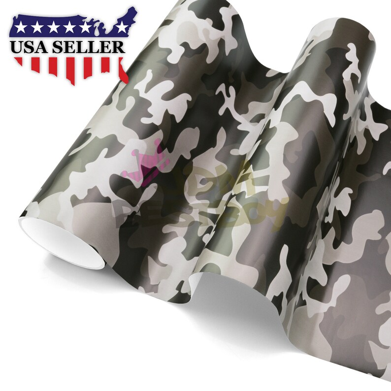 Army Gray Camouflage CAMO Vinyl Sticker Wrap Decal Film Air - Etsy