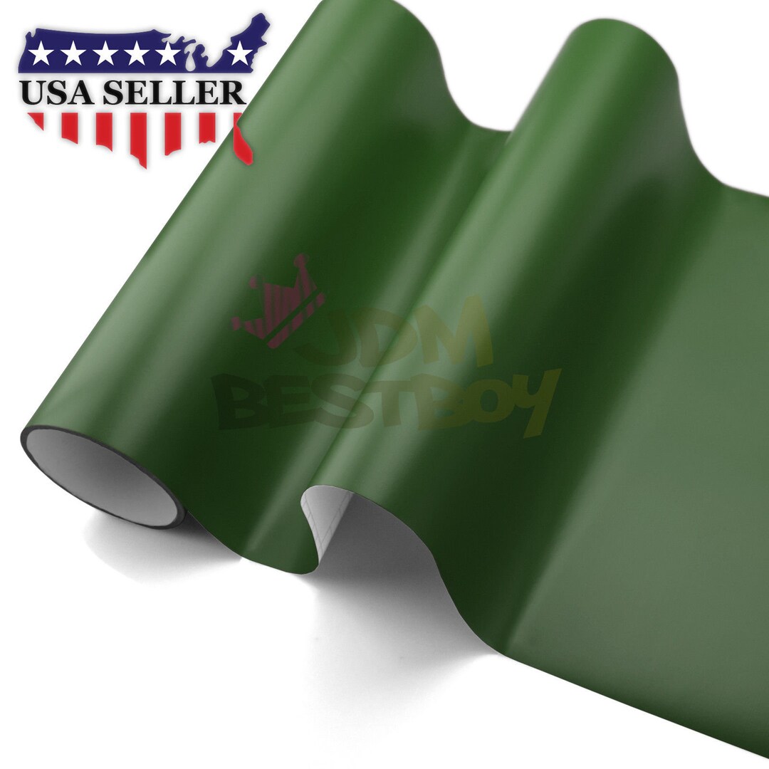 Matte Flat Army Green Car Vinyl Wrap Sticker Decal Air Release Bubble ...