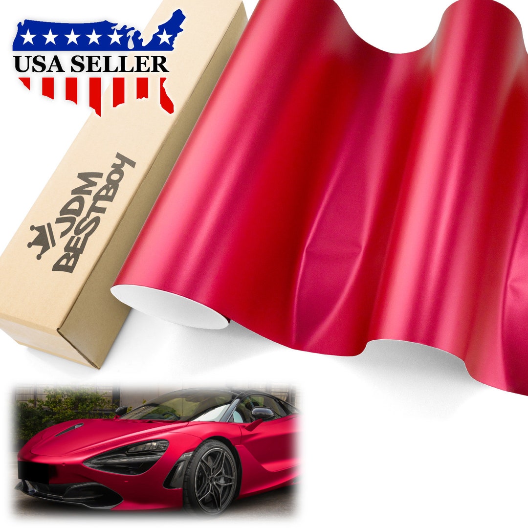 Pink Satin Chrome Matte Metallic Car Vehicle Vinyl Wrap Sticker Decal ...