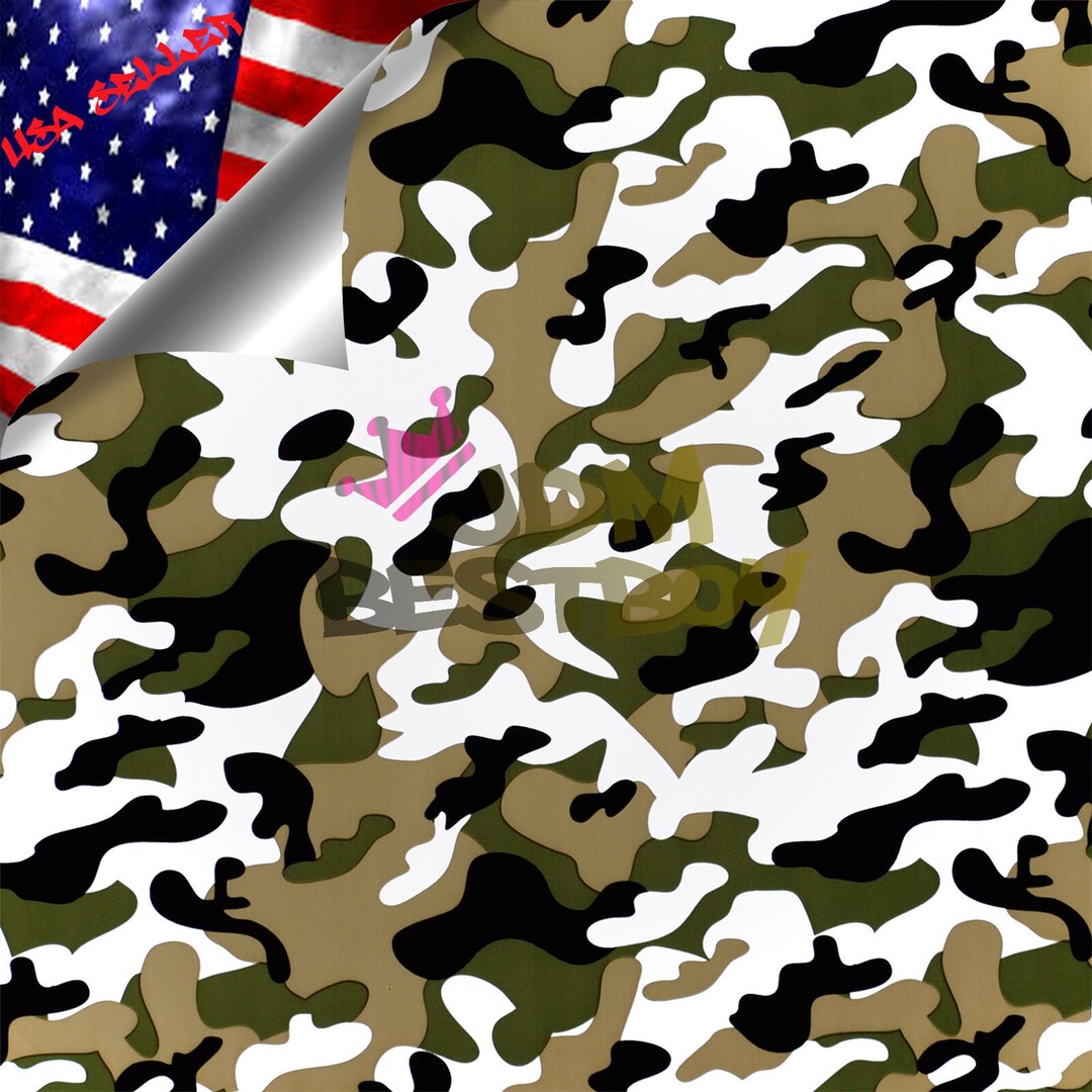 Woodland Camouflage #9 Hydrographic Film Hydro Dipping Dip Water ...