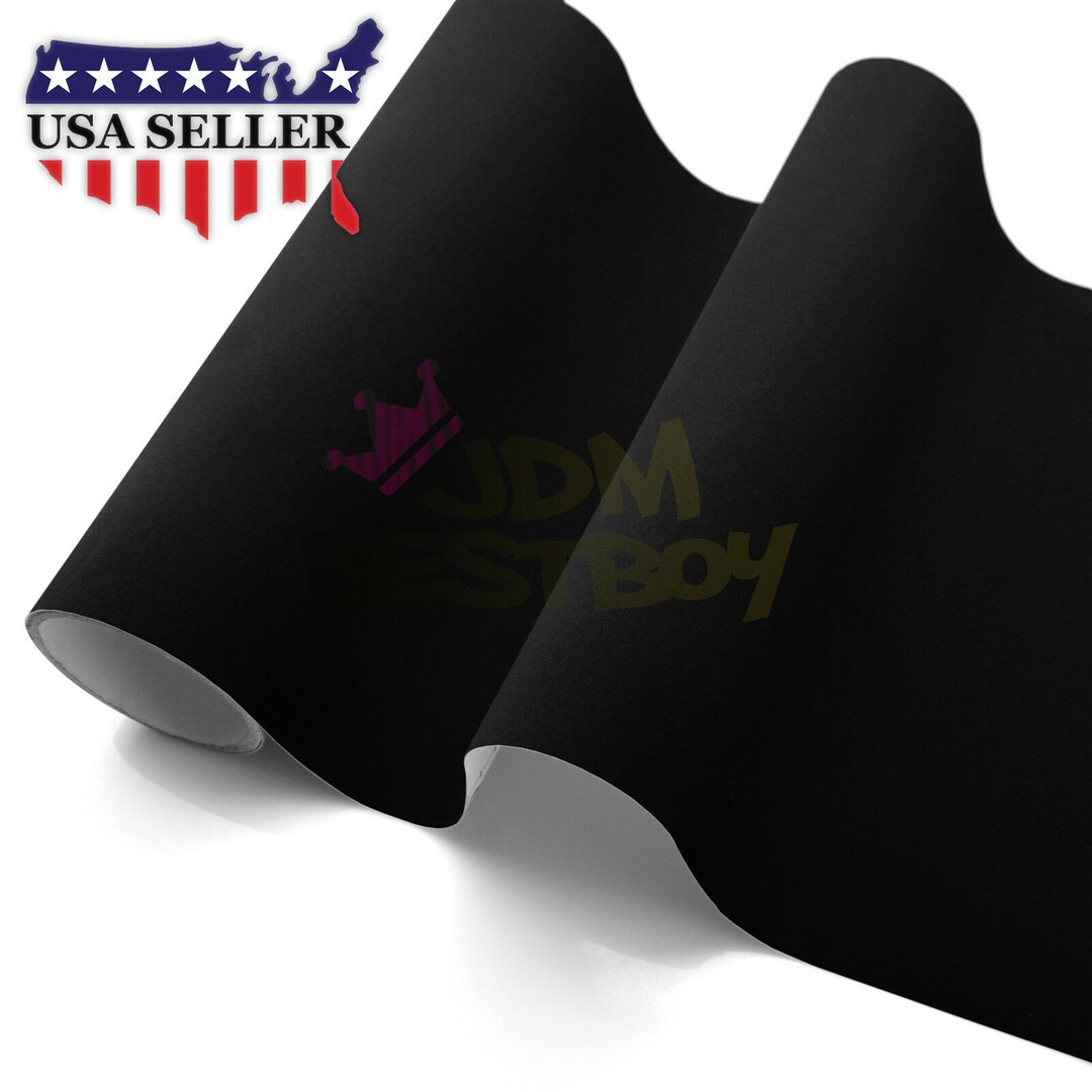 Premium Black Velvet Suede Textured Sticker Decal Vinyl Wrap Self ...