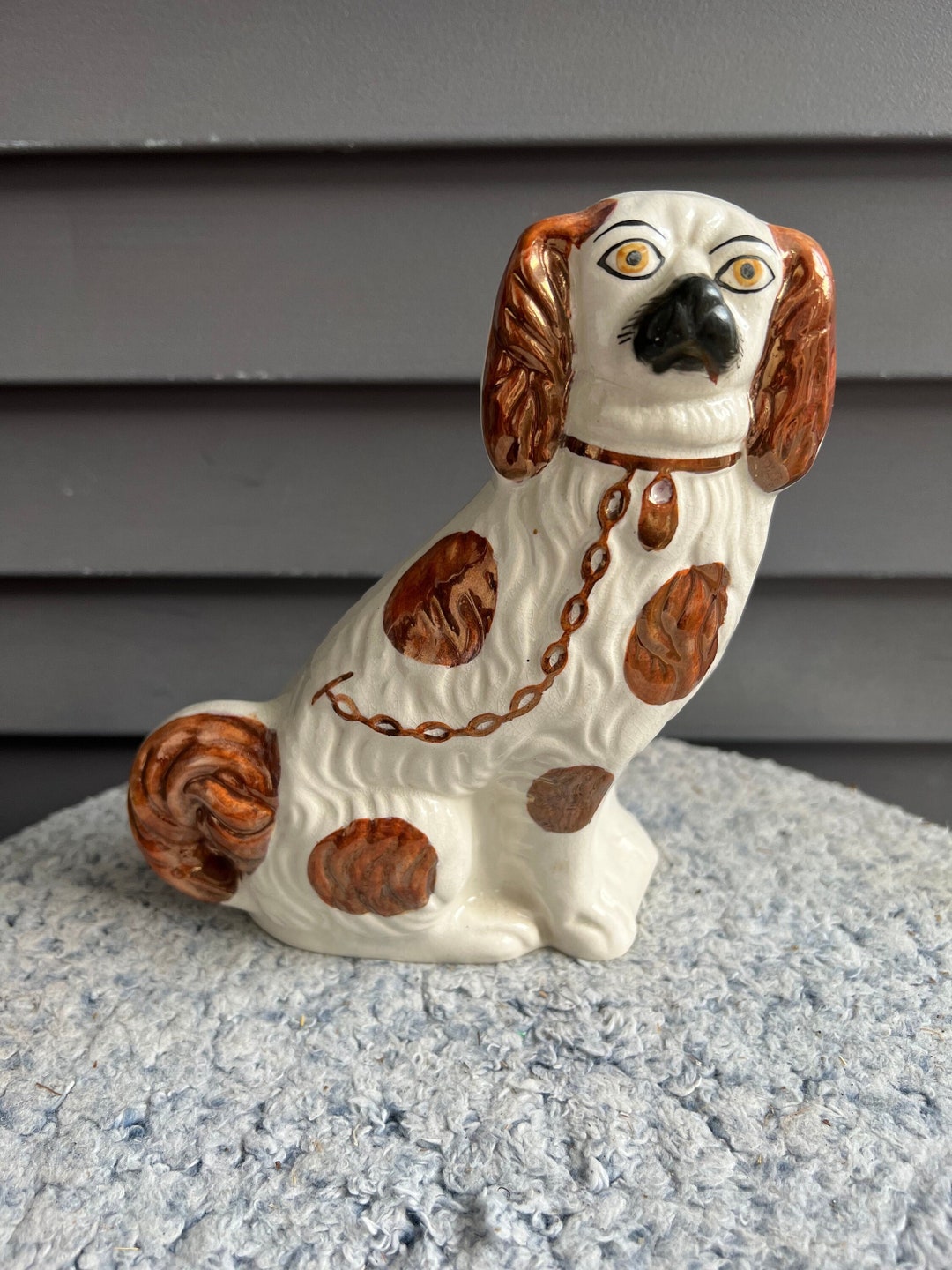 Antique 1920s Ceramic Staffordshire Wally Dog - Etsy