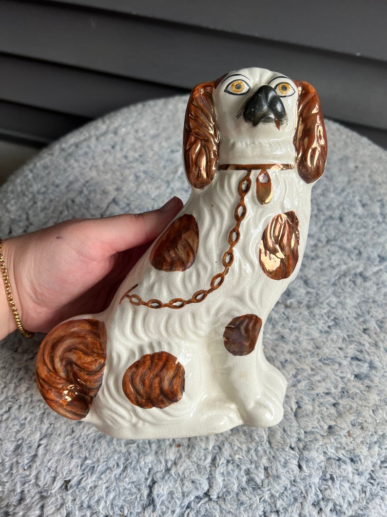 Antique 1920s Ceramic Staffordshire Wally Dog - Etsy