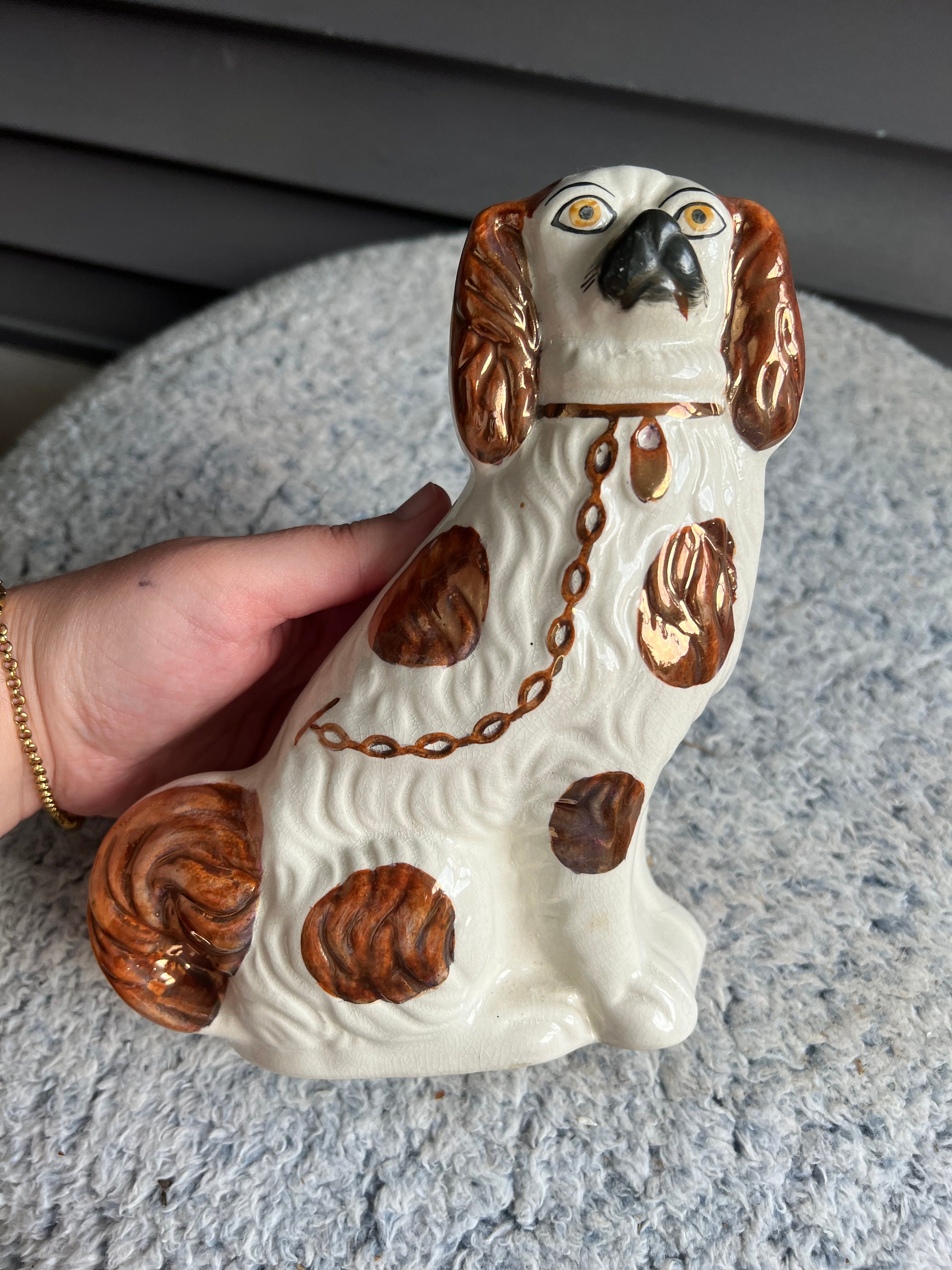 Antique 1920s Ceramic Staffordshire Wally Dog - Etsy