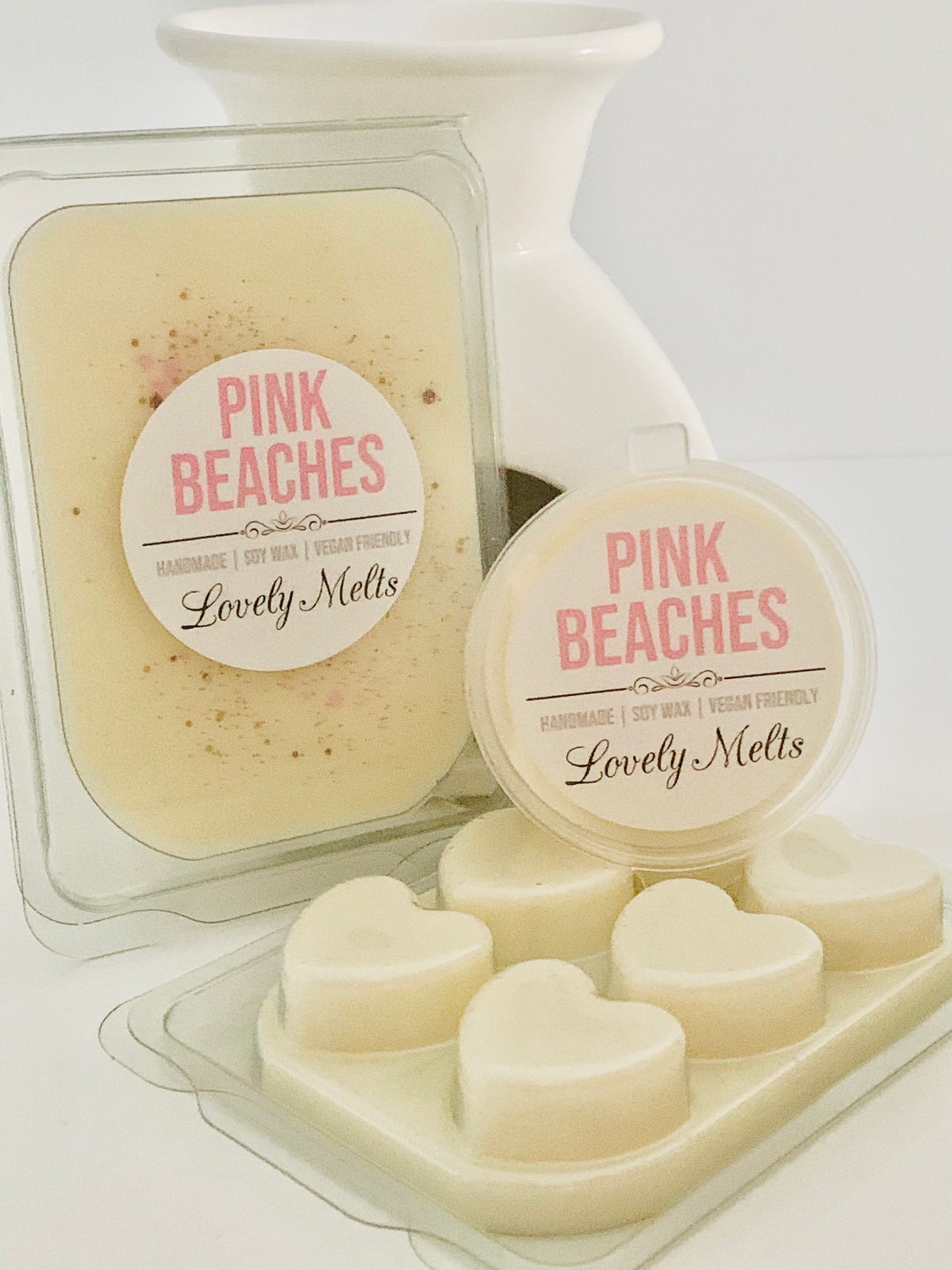 PINK BEACHES Wax Melts, UK Soy Wax Melts, Wax Melt Bars and Wax Melt ...