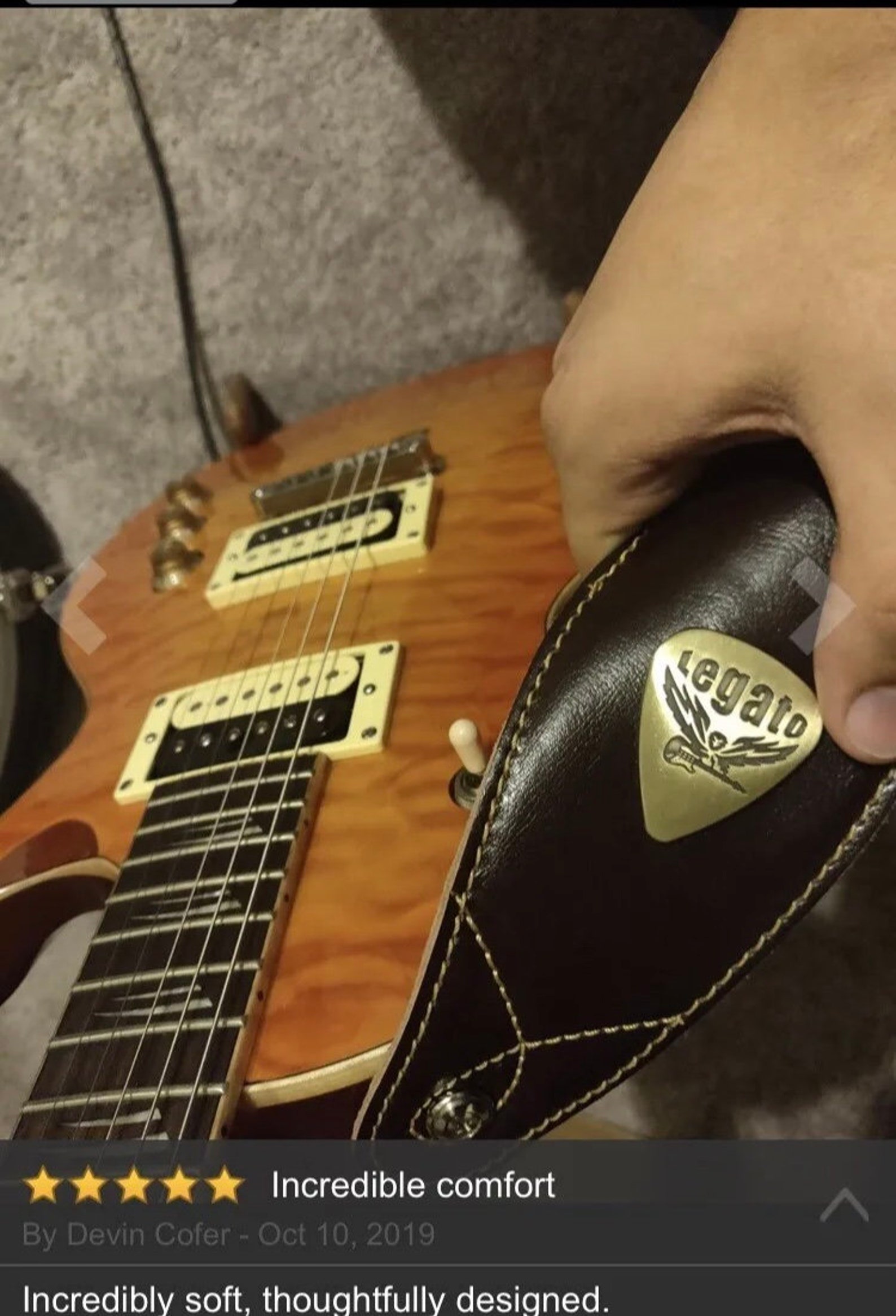 Legato Leather Guitar Strap at Lula Meyers blog