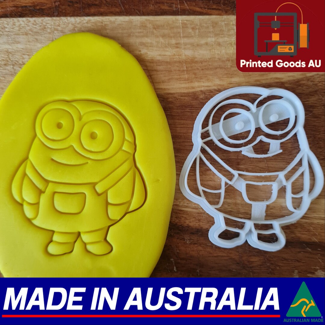 Bob Minion Despicable Me Cookie Cutter Embosser Stamp Biscuit Fondant ...
