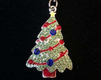 Christmas Tree Key Chain Key Ring Handmade Decoration Festive Gift Idea ...