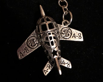 Fighter Jet Keychain | Etsy