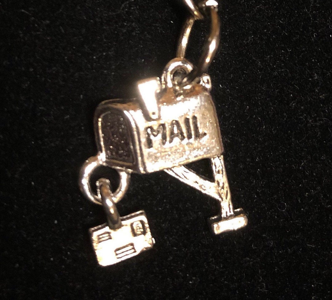 Mailbox With Dangling Letter Keychain - Etsy