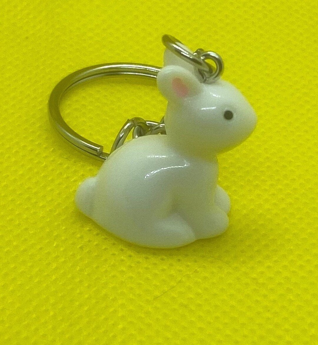 Plastic Cute White Rabbit - Etsy