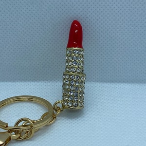 Rhinestone Red Lipstick - Etsy