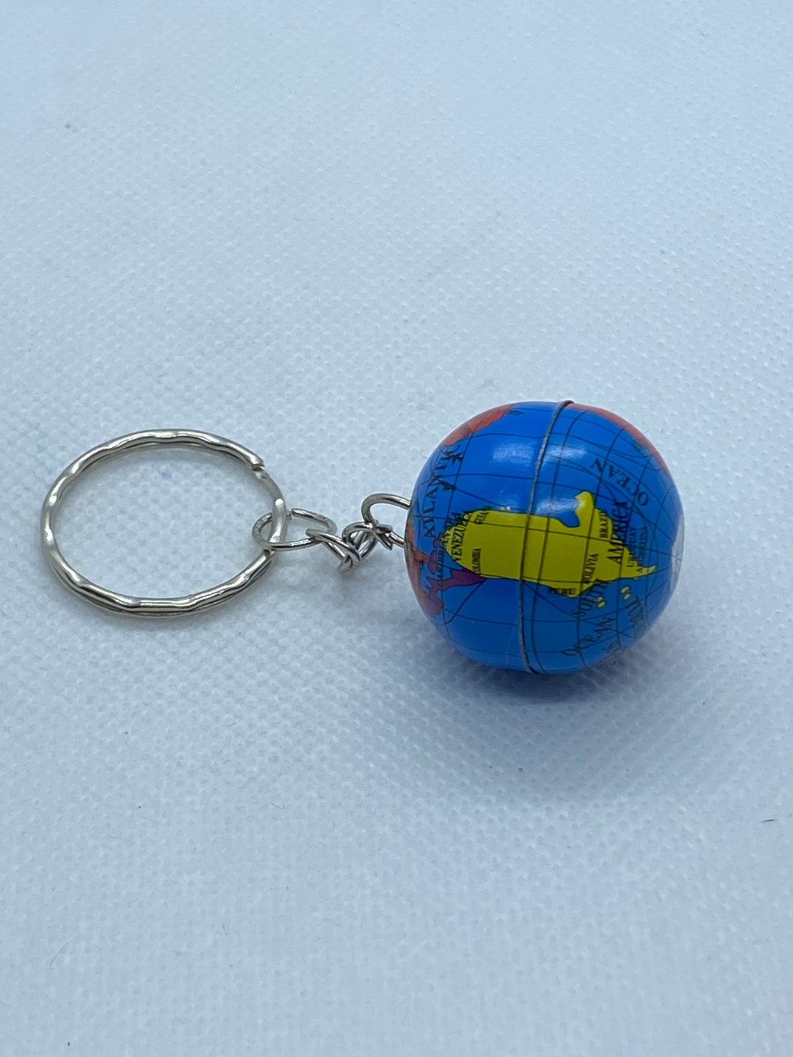 Globe Keychain - Etsy