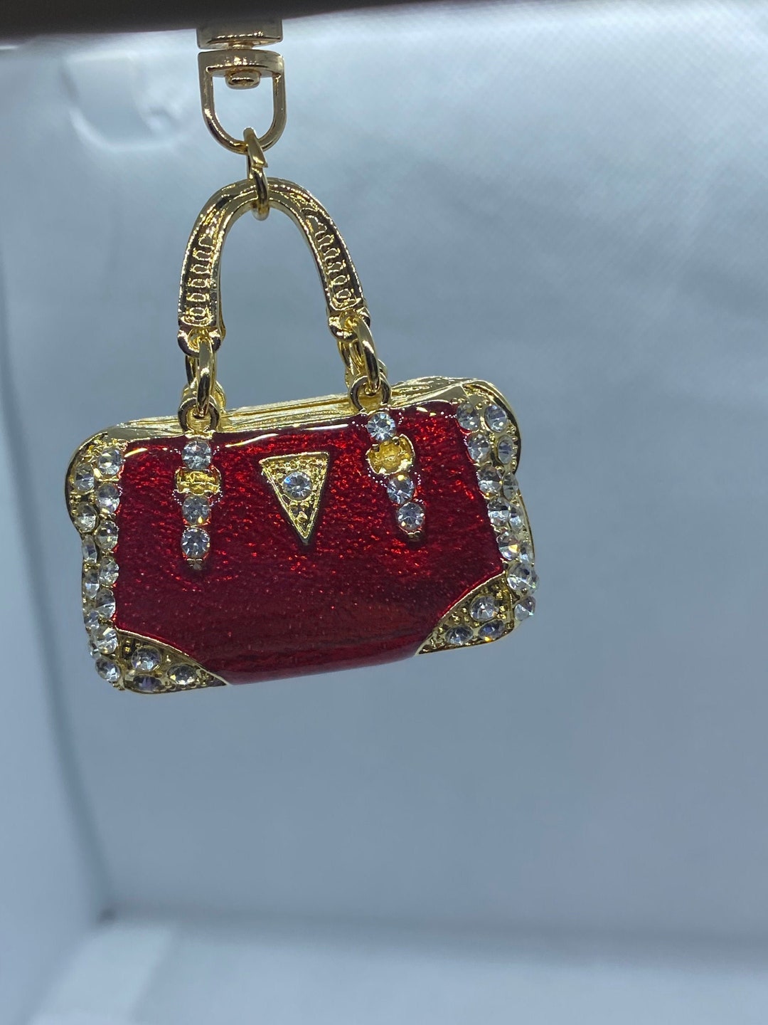 Red Enamel Women's Purse - Etsy
