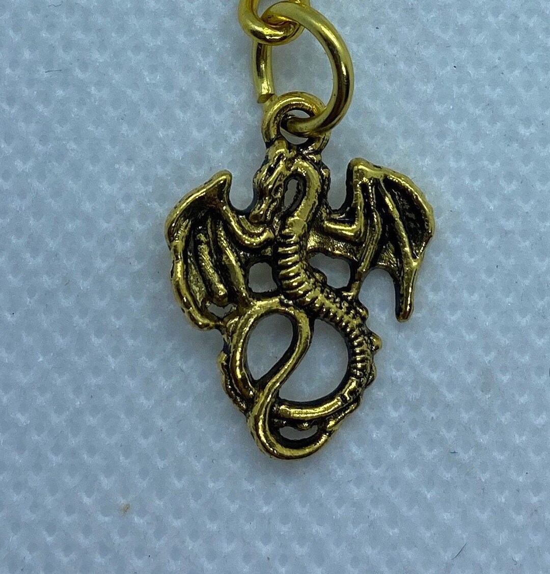 Tiny Gold Dragon - Etsy